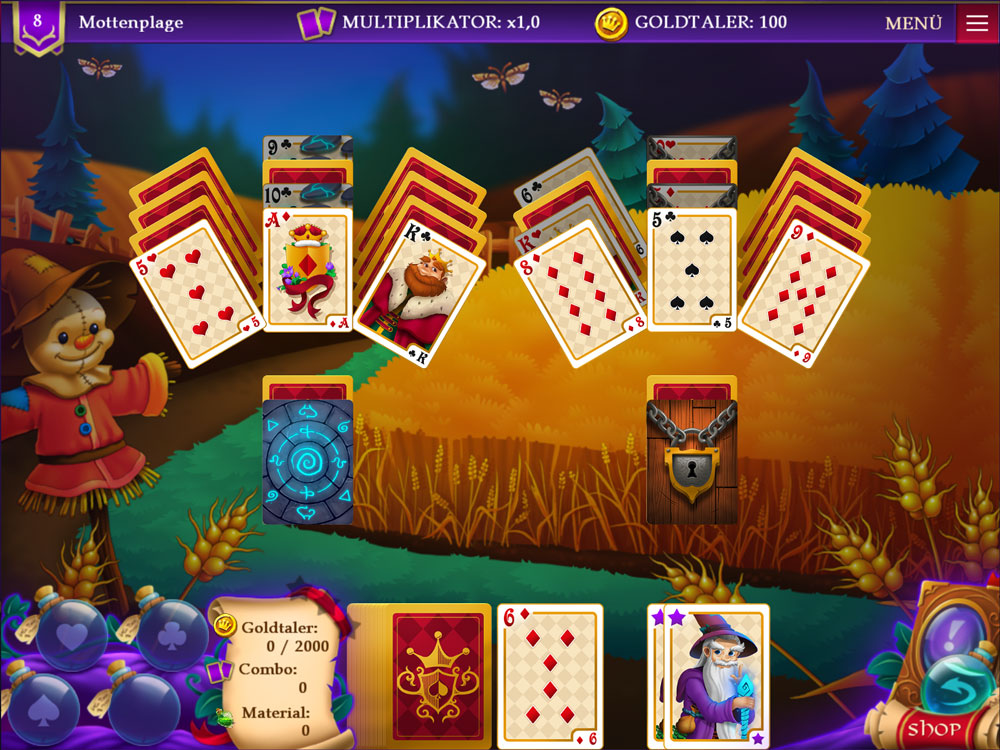 magnussoft® | Wizard's Quest Solitaire